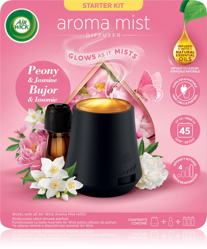 Air Wick Aroma Mist Peony & Jasmine aroma diffuser with filling ...