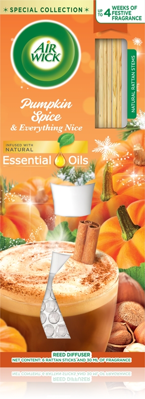 Air Wick Reed Diffuser Pumpkin Spice & Everything Fine aroma difuzér s ...