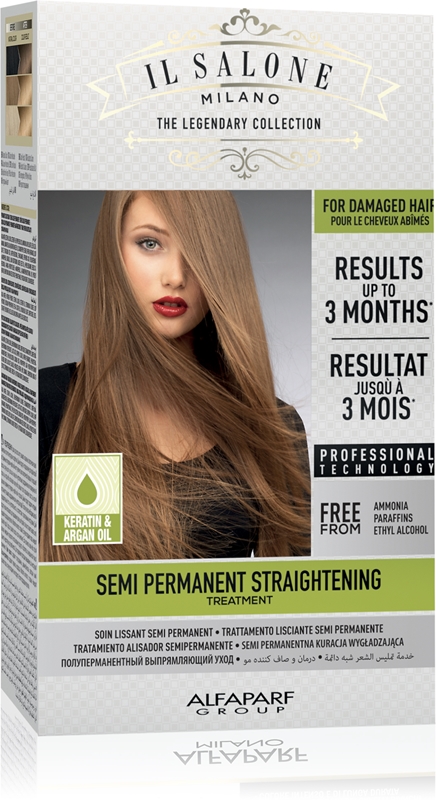 Alfaparf Milano Il Salone Milano Straightening Kit soin lissant pour cheveux sensibilisés ...