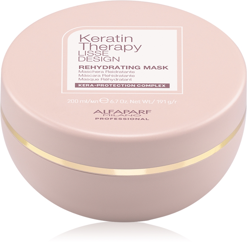 Alfaparf Milano Keratin Therapy Lisse Design Rehydrating Mask for shiny ...