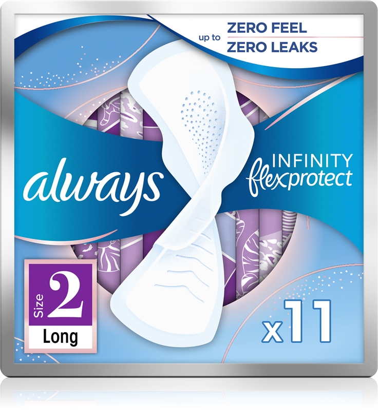 Always Infinity Long Size 2 прокладки гігієнічні | notino.ua | Великий ...