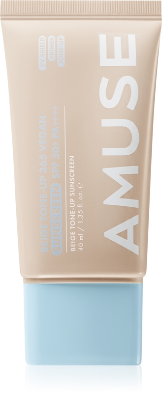 AMUSE Beige Tone-Up 365 Vegan Sunscreen tónovací opalovací fluid pro ...