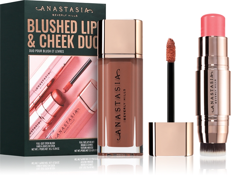 Anastasia Beverly Hills Blushed Lip & Cheek Duo Gift Set for lips and ...