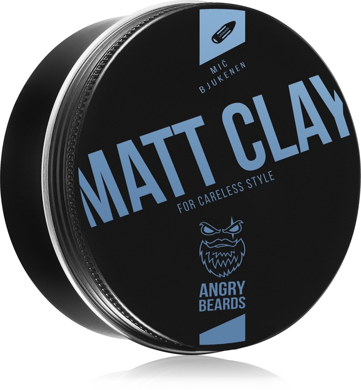 Angry Beards Matt Clay Mič Bjukenen Hair Styling Clay | notino.ie