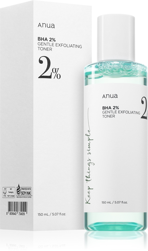 Anua BHA 2% Gentle Exfoliating Toner Gentle Exfoliating Tonic for ...