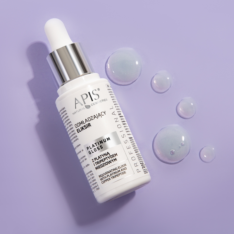 Apis Natural Cosmetics Platinum Gloss Skin Elixir with rejuvenating ...