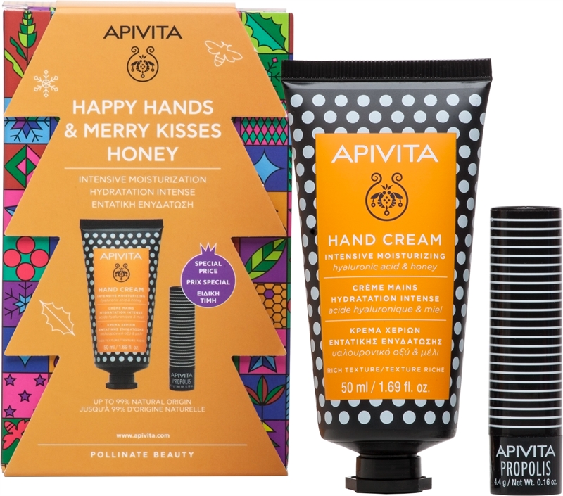 Apivita Hand Care Hyaluronic Acid & Honey Geschenkset II. (für intensive Hydratisierung)
