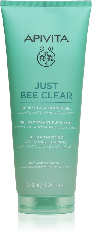 Apivita Just Bee Clear Purifying Cleanser Gel gel nettoyant visage anti-acné | notino.fr