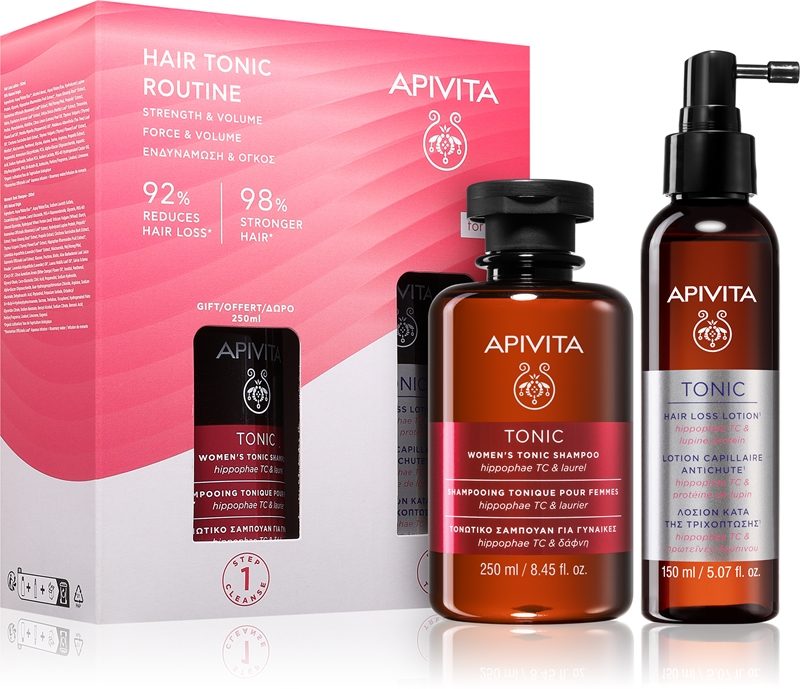 Apivita Tonic Women's Hair Tonic Routine Set ensemble anti-chute ...