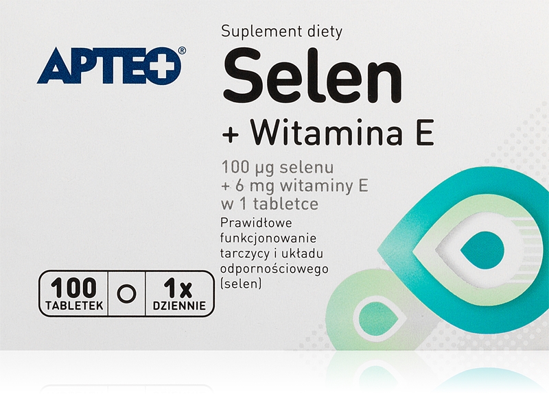 Apteo Selen + Witamina E tabletki na wsparcie układu odpornościowego