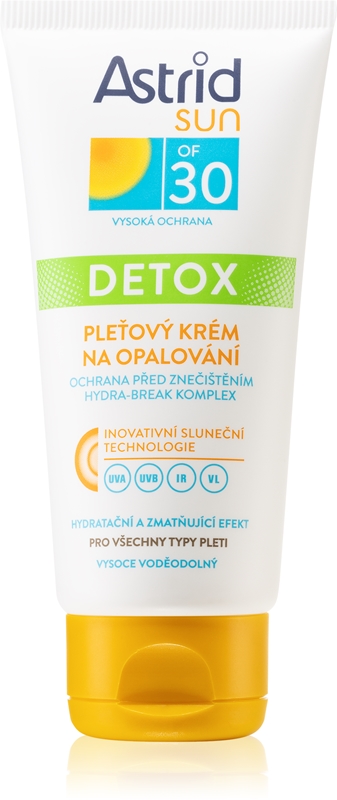 Astrid Sun Detox Face Sunscreen with detoxifying effect | notino.ie