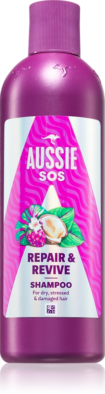 Aussie SOS Repair & Revive shampoo nutriente per capelli e cuoi ...