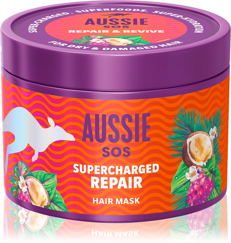 Aussie SOS Supercharged Repair masque cheveux | notino.fr