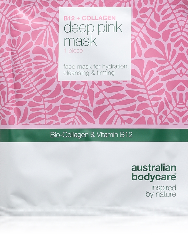 Australian Bodycare B12 + Collagen Sheet Mask for hydrating and firming ...
