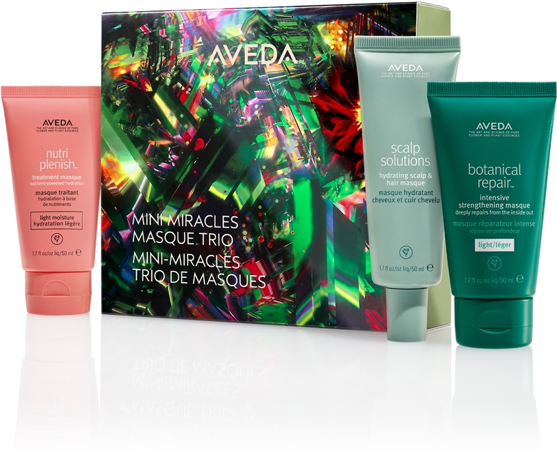 Aveda Holiday Mini Miracles Masque Trio Christmas gift set for hair ...
