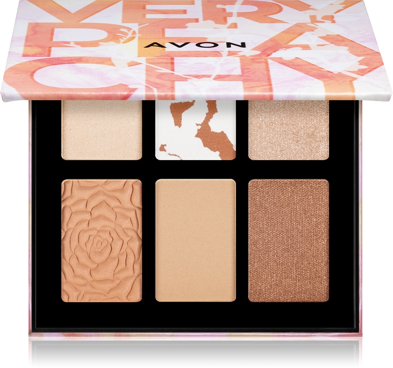 Avon 6 In 1 Very Peachy Palette mit Lidschatten