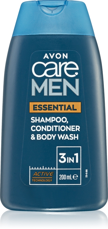 Avon Care Men Essential 3 em 1 champô, condicionador e gel de banho ...