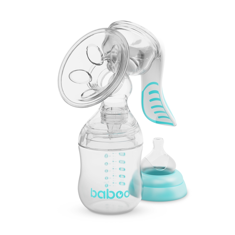 Baboo Manual Breast Pump with 4-level Suction Strength Milchpumpe ...