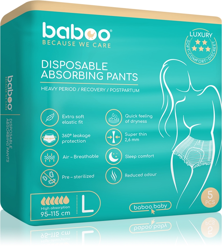Baboo Disposable Absorbing Pants Einweg-Windelhöschen Erfahrung | notino.cz