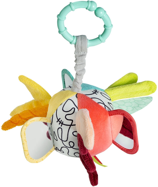 BABY FEHN DoBabyDoo Grasping Ball contrast hanging toy with mirror ...