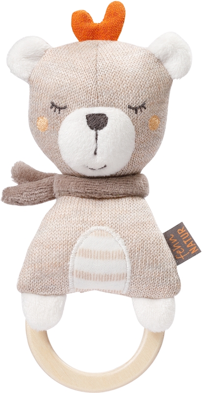 BABY FEHN fehnNATUR Wooden Grabber Teddy chrastítko | notino.cz
