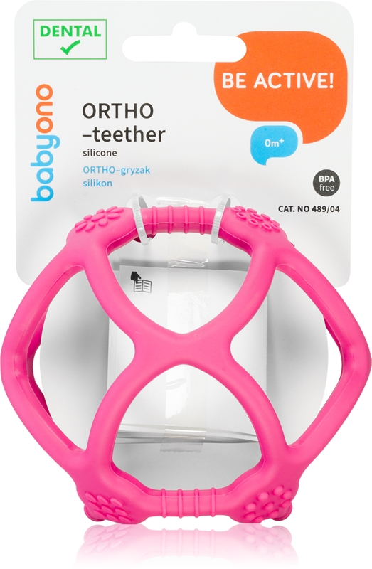 BabyOno Be Active Ortho Teether chew toy for children from birth ...