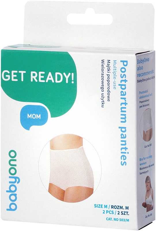 BabyOno Get Ready Multiple-use Mesh Panties postpartum underwear ...
