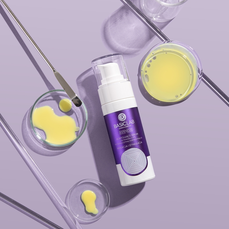 BasicLab Dermocosmetics Esteticus sérum suavizante para unificar a cor ...