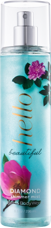 Bath & Body Works Hello Beautiful Body Spray with Glitter for Women ...