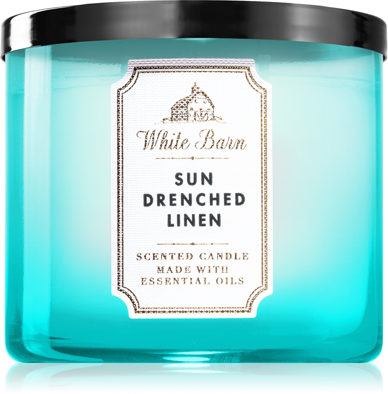 Bath & Body Works Sun-Drenched Linen scented candle With Essential Oils ...