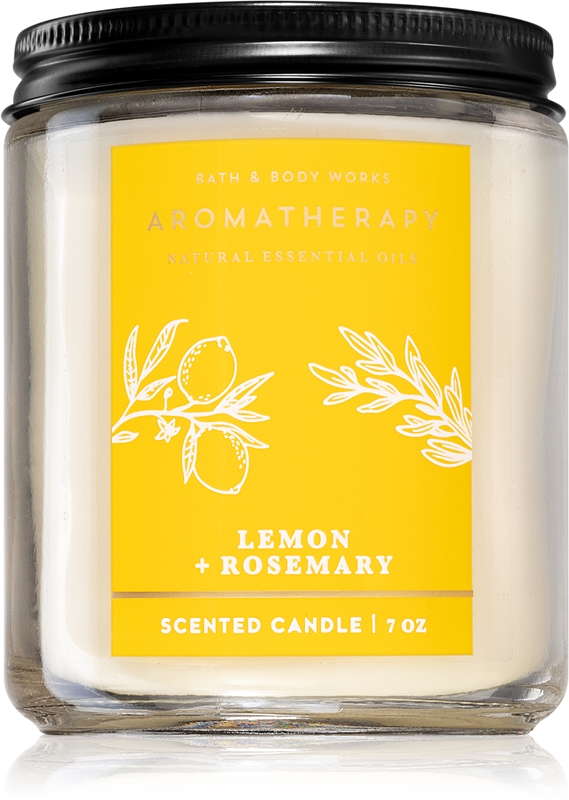 Bath & Body Works Lemon + Rosemary vela perfumada | notino.pt