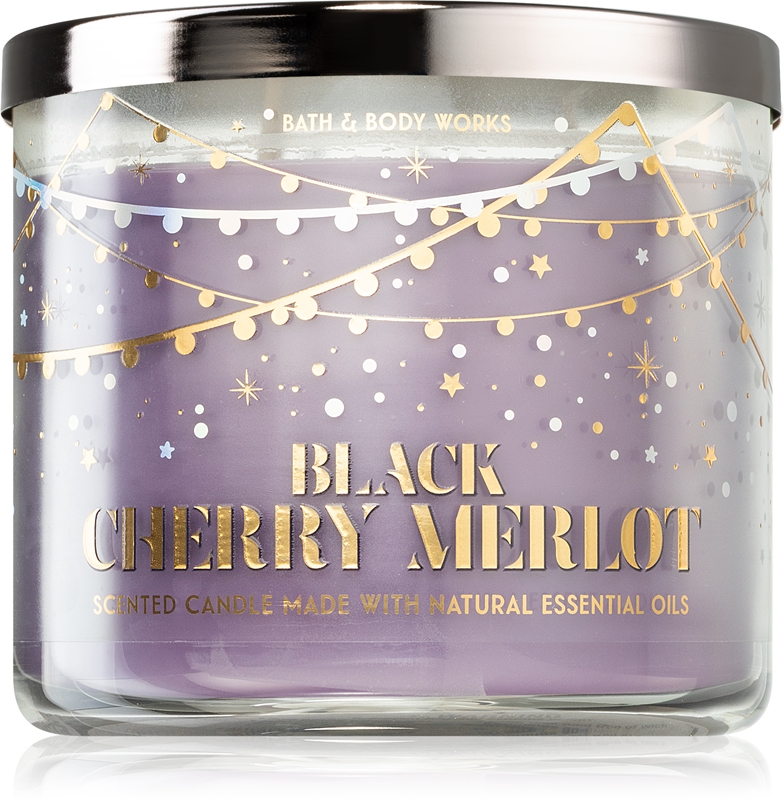 Bath & Body Works Black Cherry Merlot kvapioji žvakė | notino.lt