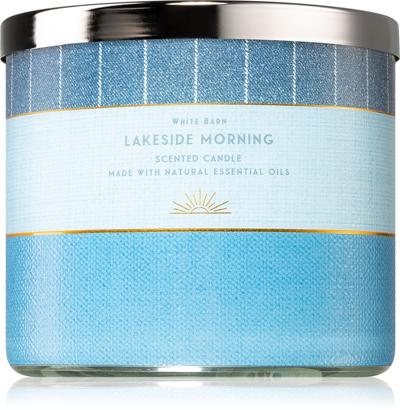 Bath & Body Works Lakeside Morning scented candle with essential oils ...