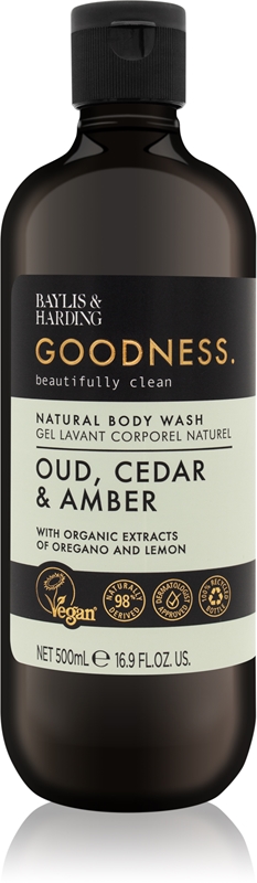Baylis & Harding Goodness Oud, Cedar & Amber shower gel | notino.co.uk
