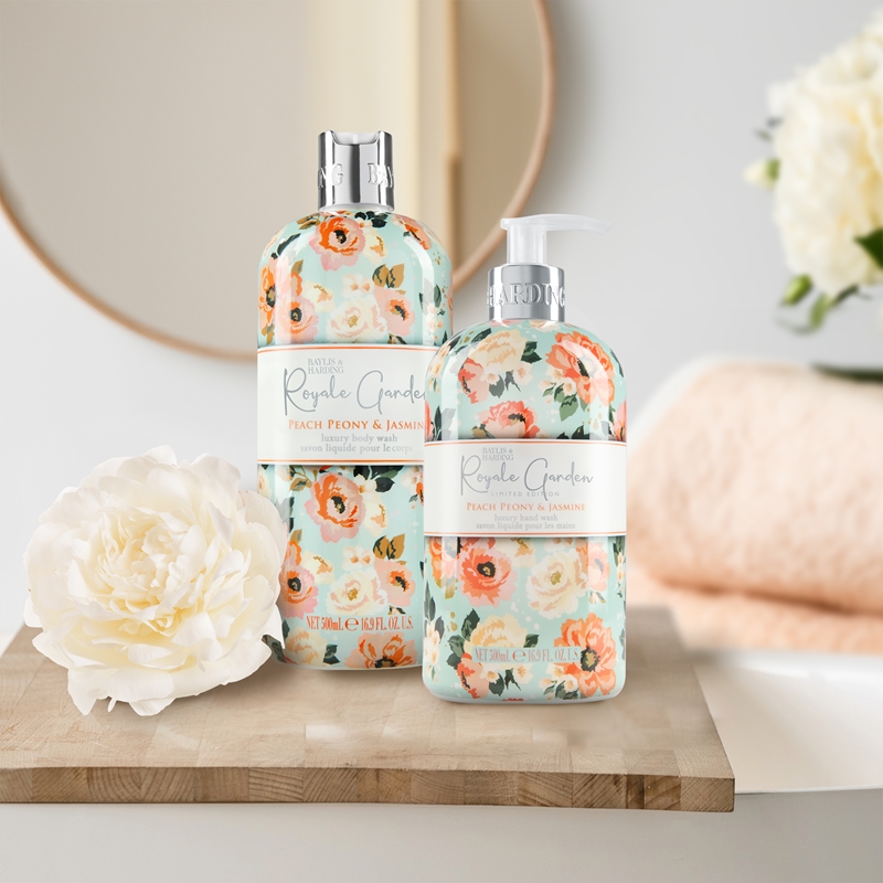 Baylis & Harding Royale Garden Peach, Peony & Jasmine shower gel ...