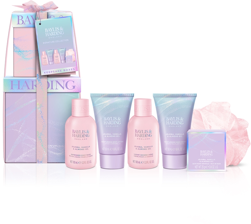 Baylis & Harding Jojoba, Vanilla & Almond Oil darčeková sada na telo s mandľovým olejom | notino.sk