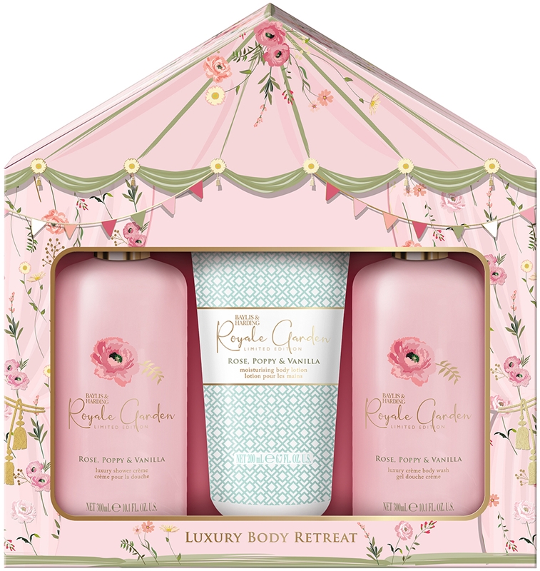 Baylis & Harding Royale Garden Rose, Poppy & Vanilla dovanų rinkinys ...