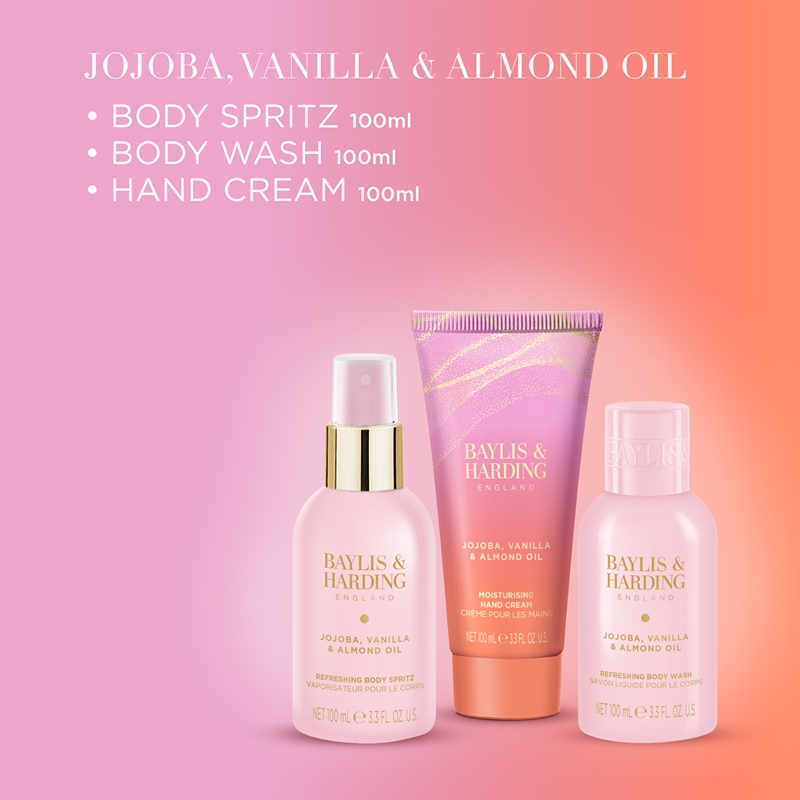 Baylis & Harding Jojoba, Vanilla & Almond Oil coffret estojo cosmético | notino.pt