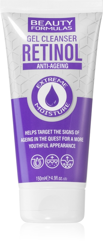 Beauty Formulas Retinol deep cleansing gel with anti-wrinkle effect ...