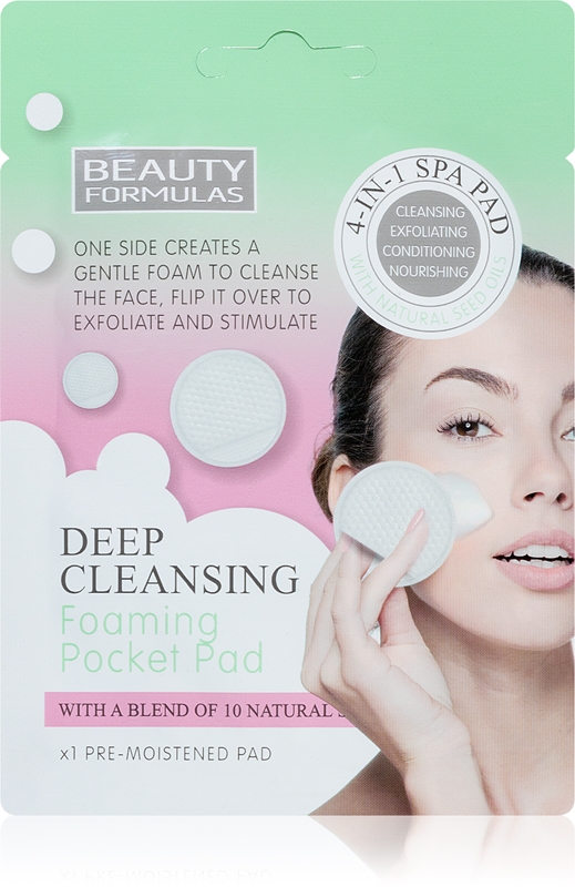 Beauty Formulas Deep Cleansing fuktad rondell för sminkborttagning För ...