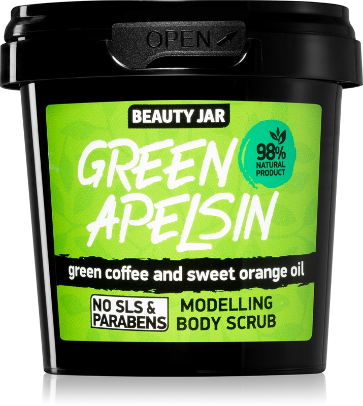 Beauty Jar Green Apelsin Refreshing Body Scrub with extracts of coffee ...