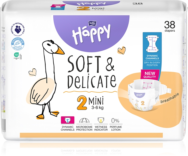 Bella Baby Happy Soft&Delicate Size 2 Mini disposable nappies | notino.ie