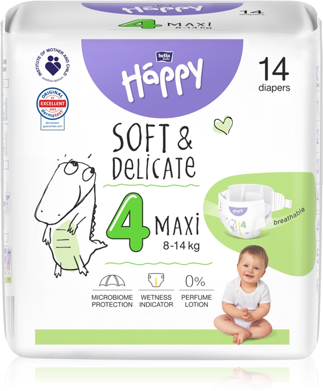 Bella Baby Happy Soft&Delicate Size 4 Maxi disposable nappies | notino ...
