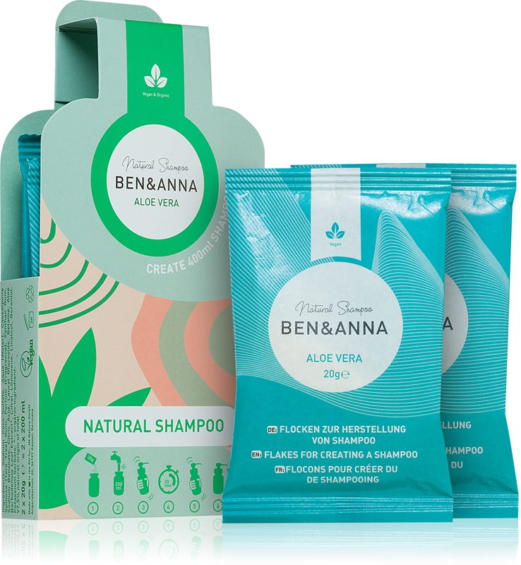 BEN&ANNA Natural Shampoo Aloe Vera shampoo flakes for dandruff | notino ...