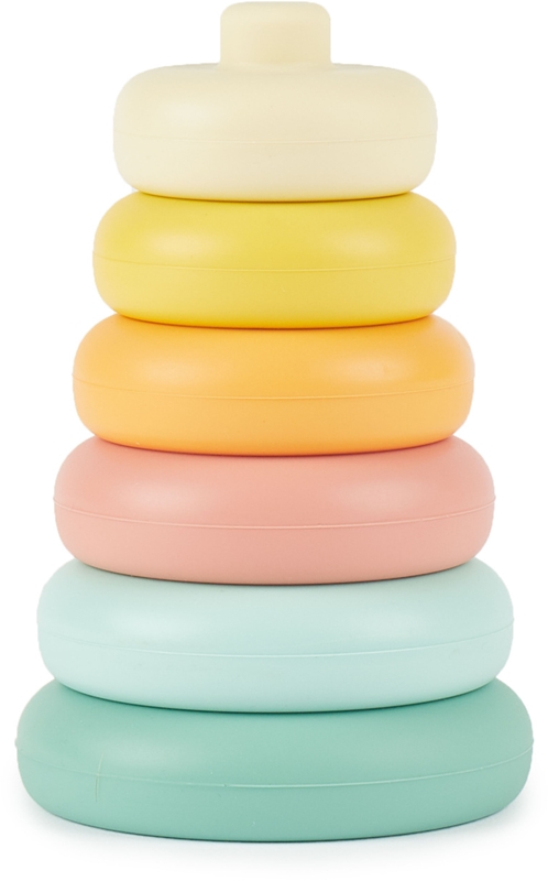 Bieco Silicone Stacking Tower Tropical Vibes пірамідка з кружалець ...