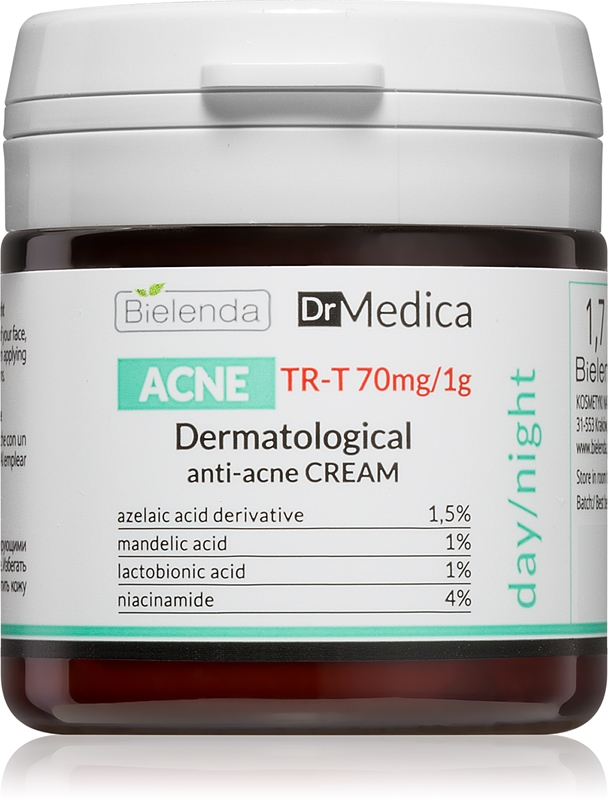 Bielenda Dr. Medica Acne Gezichtscrème voor Vette Huid met Acne Neiging ...