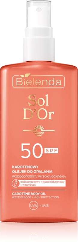 Bielenda Sol D’or olej na opalování ve spreji SPF 50 recenze | notino.cz
