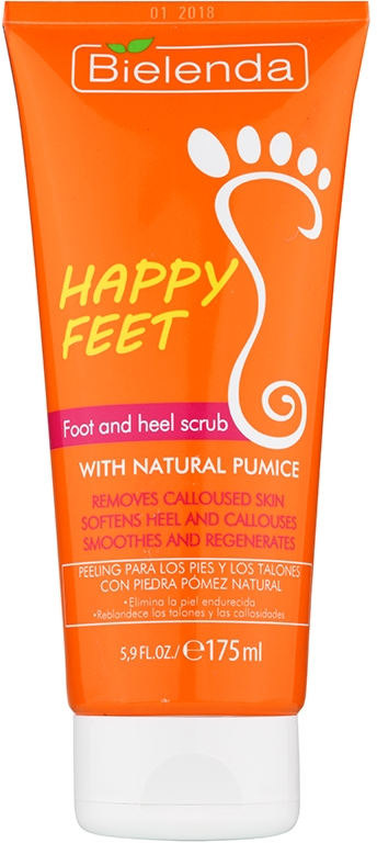 Bielenda Happy Feet piling za stopala in pete z naravnim plovcem ...