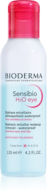 Bioderma Sensibio H2O eye двуфазна мицеларна вода за очи и устни ...