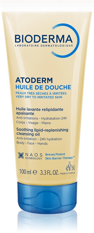 Bioderma Atoderm Shower Oil extra nourishing soothing shower oil for ...